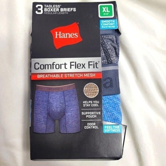 Hanes | Underwear & Socks | Hanes 3 Pack Nib Comfort Flex Mesh Tagless ...